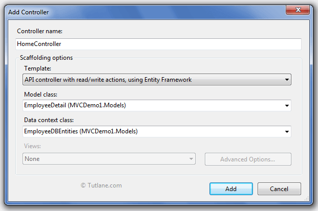 Understand Controller Scaffolding Templates In Aspnet Mvc 4 Example Tutlane